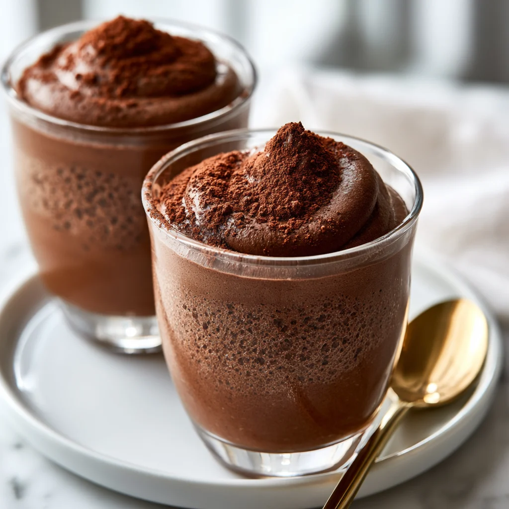 Cottage Cheese Chocolate Mousse Creamy High Protein Dessert | Lean By Plat