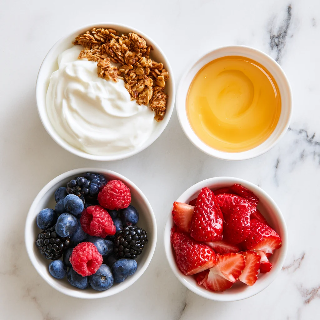 Greek Yogurt Parfait High Protein Snack Under 200 Calories | Lean By Plat