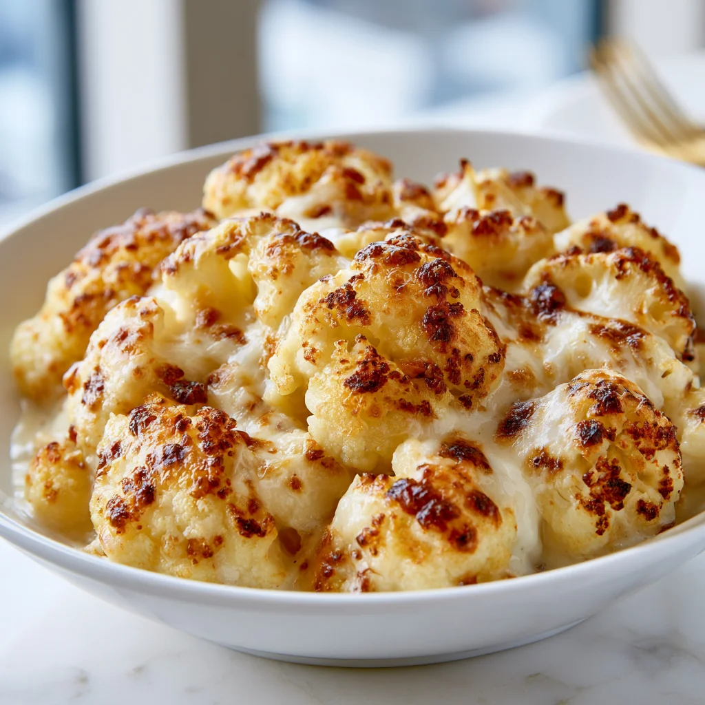 High Protein Cauliflower Mac and Cheese Low Carb | Lean By Plat
